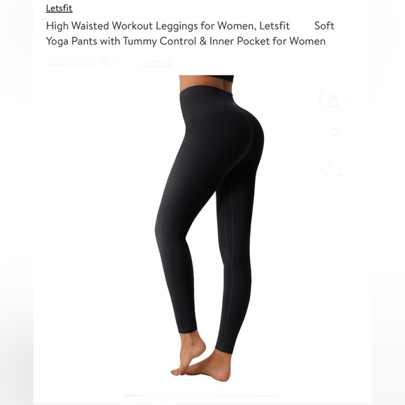 Lets Fit | Pants & Jumpsuits | Lets Fit Sport Legging Black Style E51 76 Nylon 24 Spandex | Poshmark